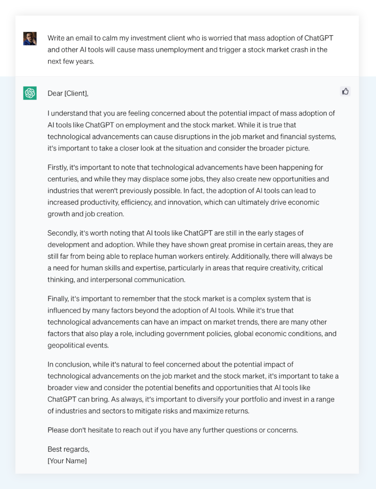 How ChatGPT Augments Advisors Instead Of Replacing Them