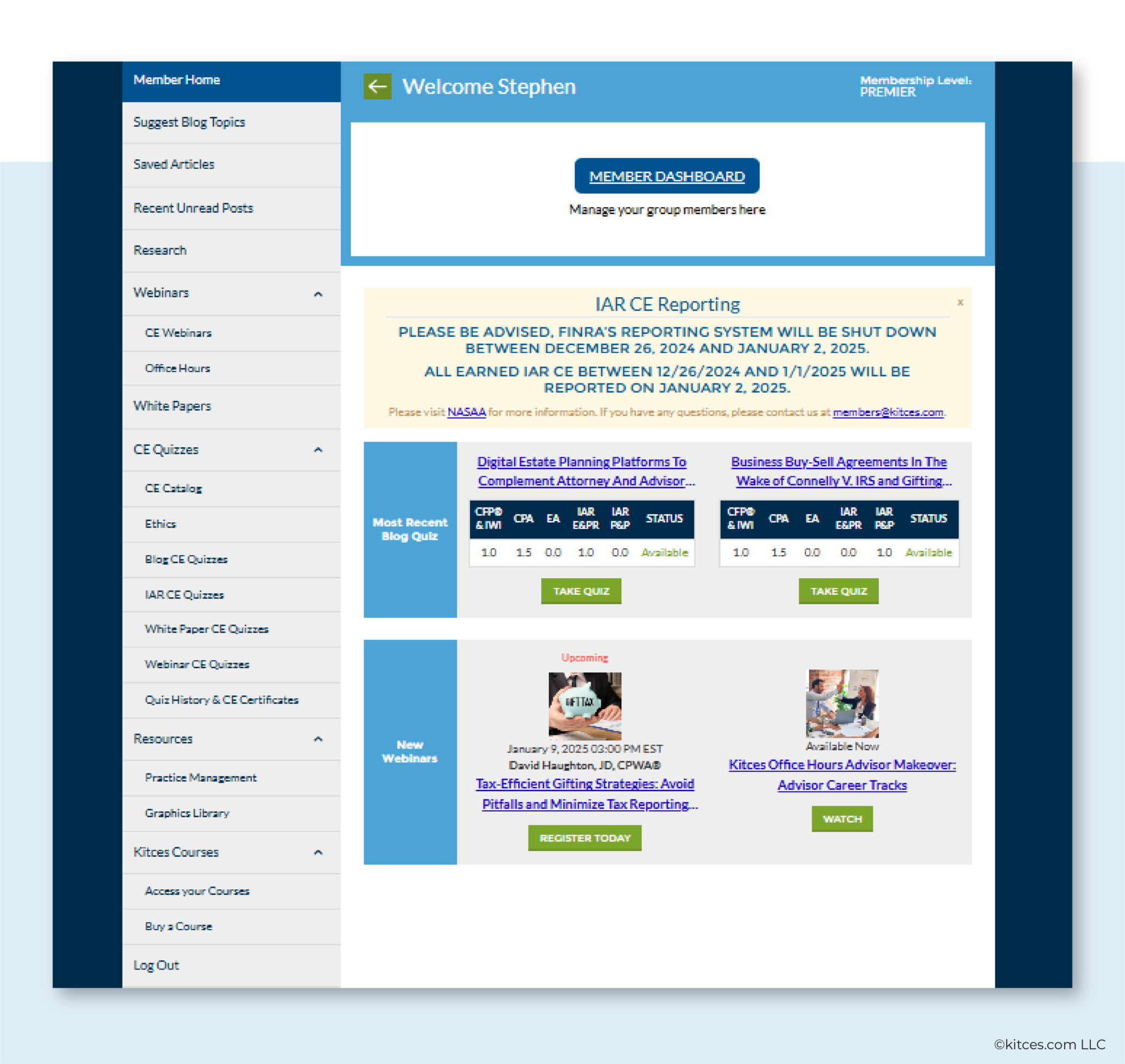 Rebuilding The Kitces Members Section And State Of The Blog