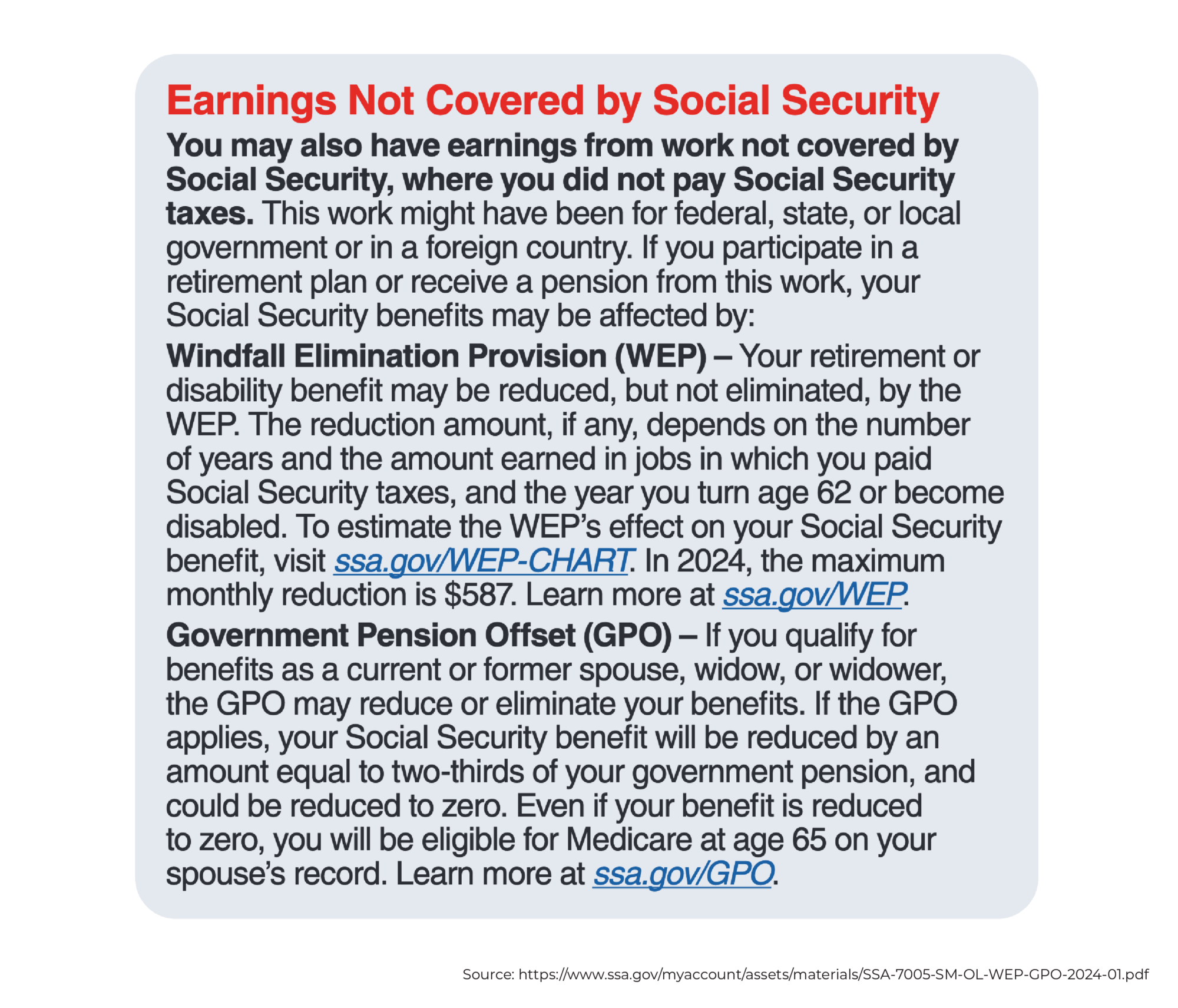 Social Security Fairness Act Repeals The WEP And GPO